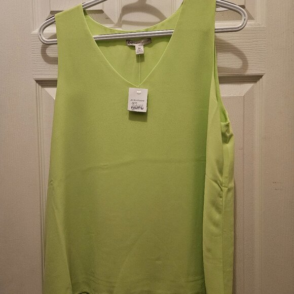 Cato | Tops | Nwt Cato Lime Green Dressy Tank Top Nwt Size Medium ...